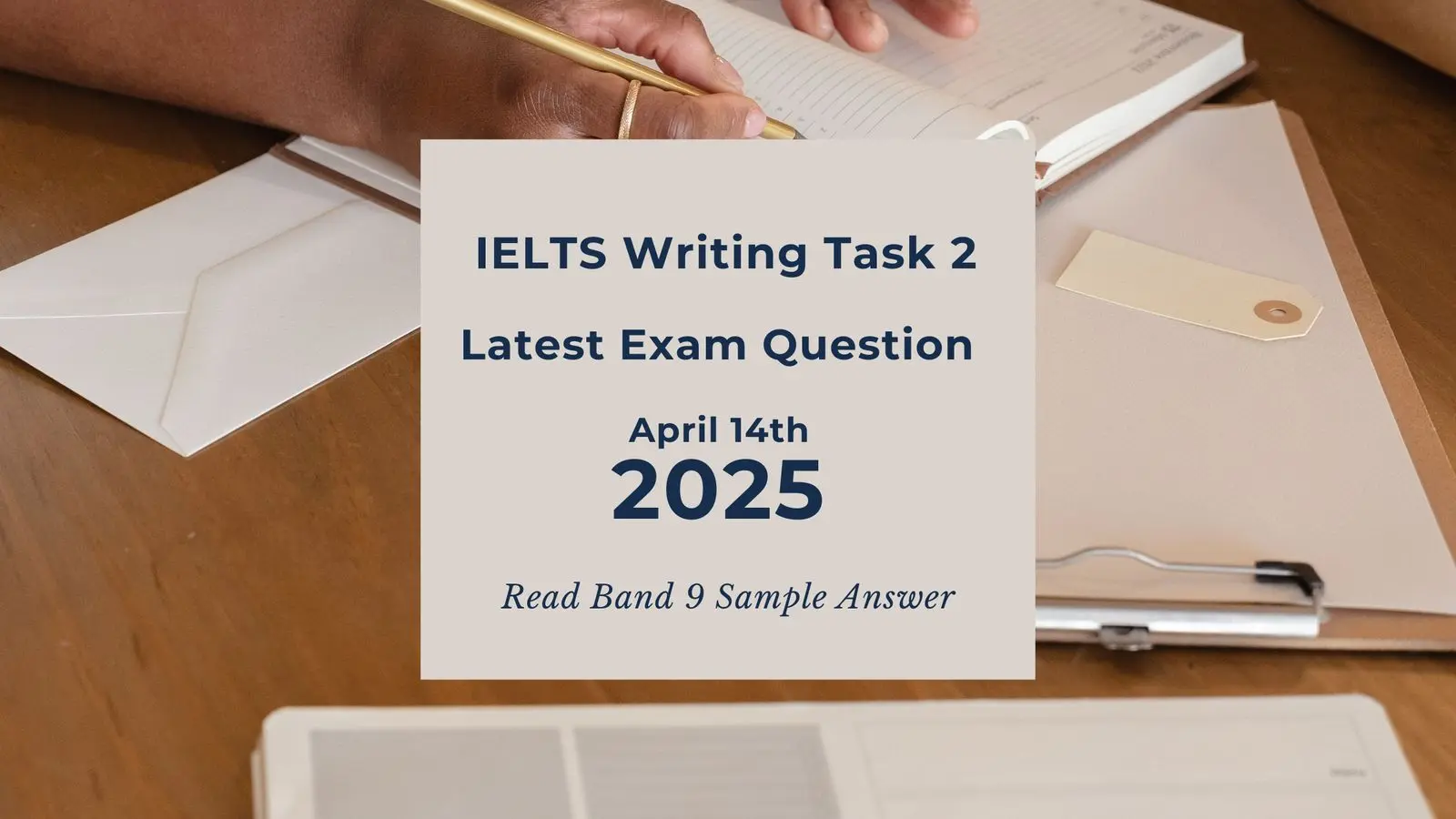 Real Exam IELTS Writing Task 2 - 2025
